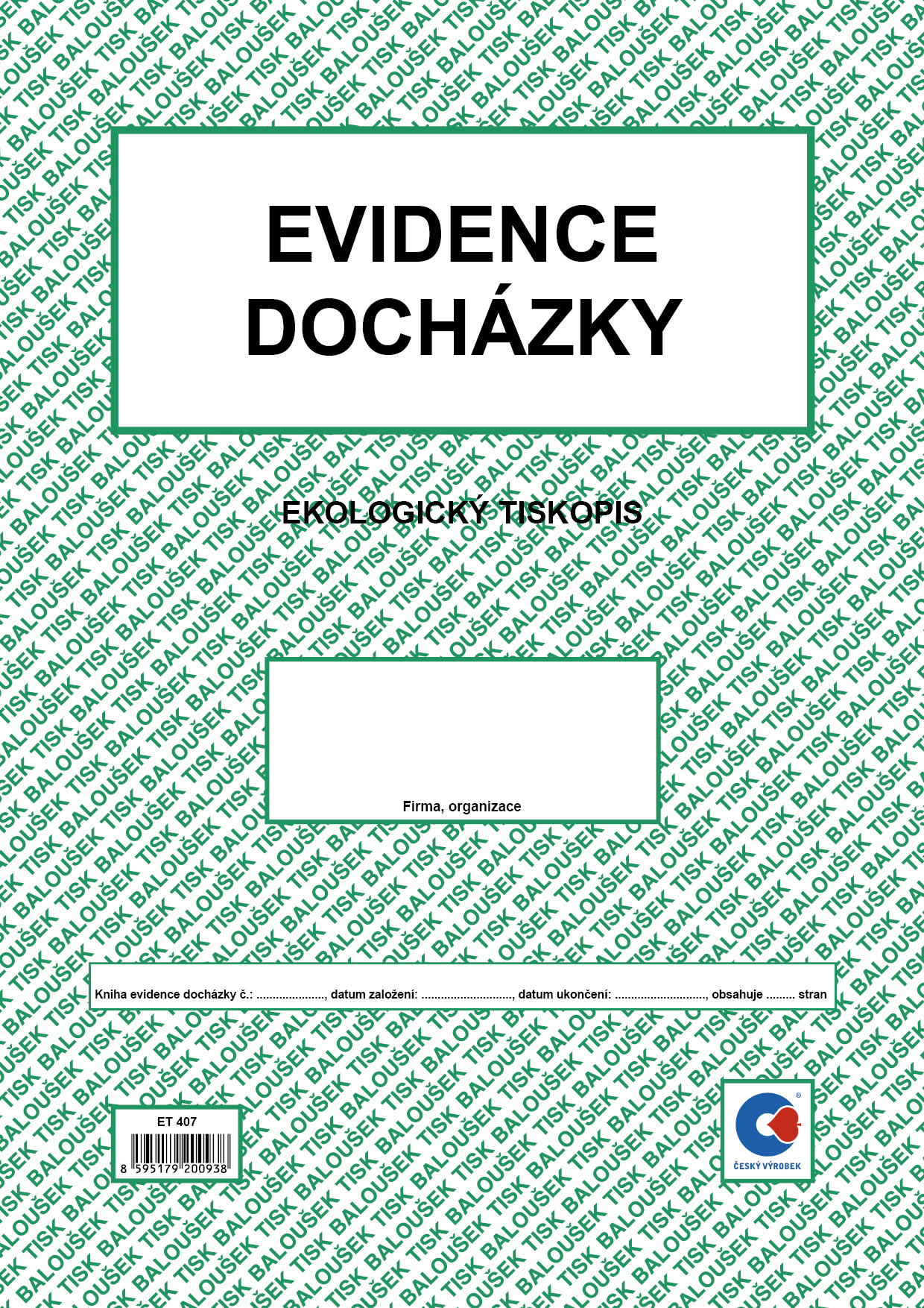 Evidence docházky A4
